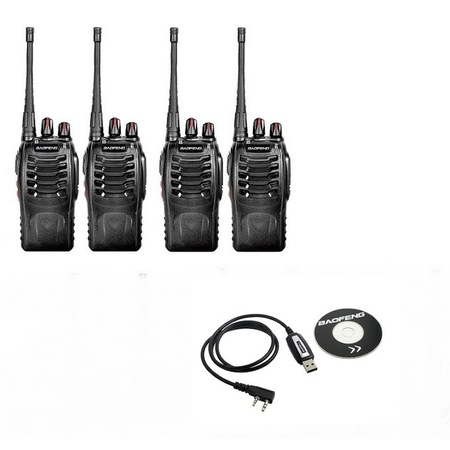 Set patru Statii Walkie Talkie Baofeng BF-888S, 16 Canale Programate ...