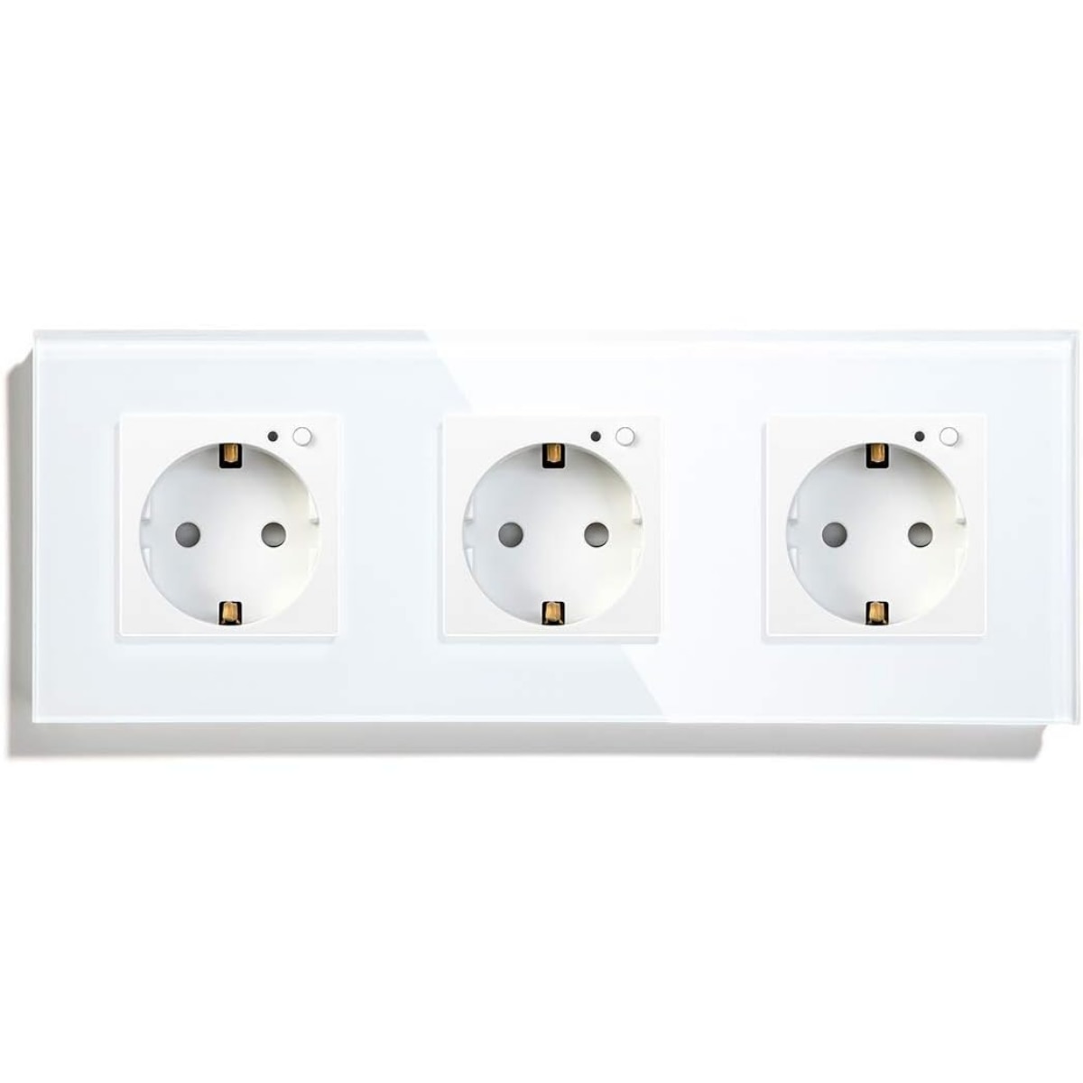 Priza inteligenta de perete, Wi-Fi, Tripla, Monitorizare consum, Smart ...