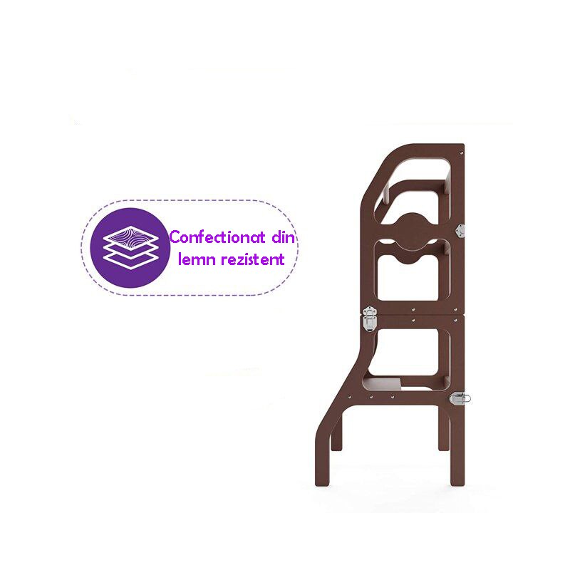 Scaun inaltator pentru copii, PROCART, pliabil, convertibil 2 in 1 ...