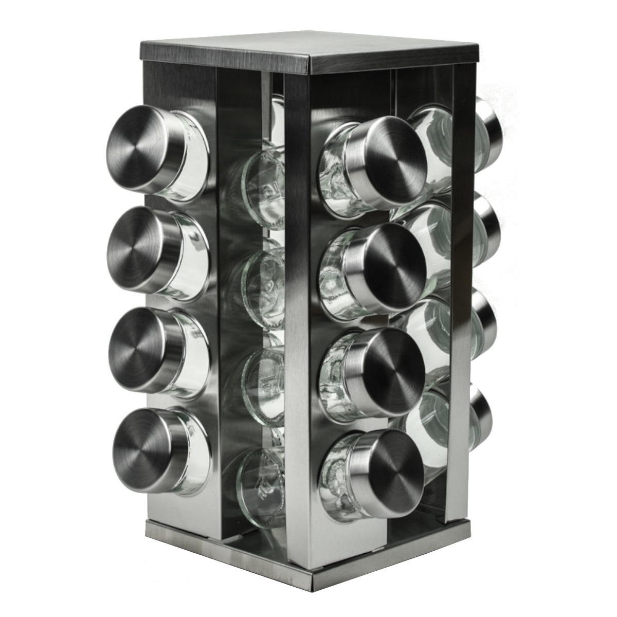 Suport de condimente pivotant, 16 borcane de condimente, Karl Hausmann ...