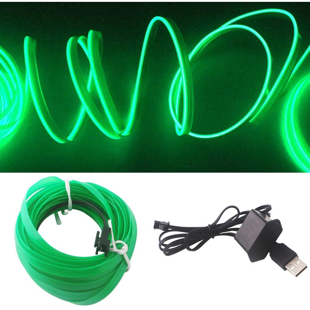 Banda led auto, lumina ambientala, 5 metri, USB, 12V, multifunctional ...