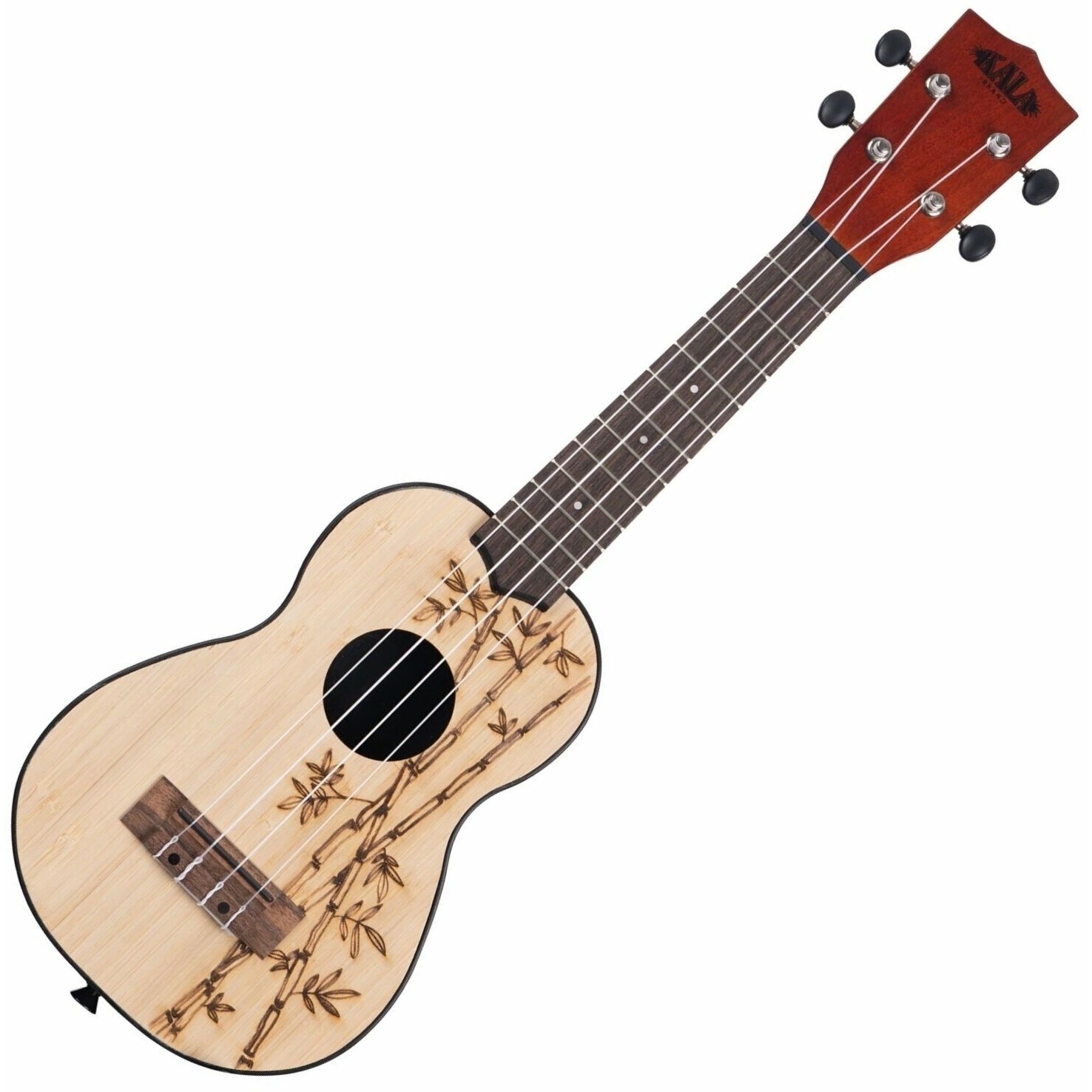 Chitara ukulele soprano, Kala, Bambus, 4 corzi, Bej - eMAG.ro