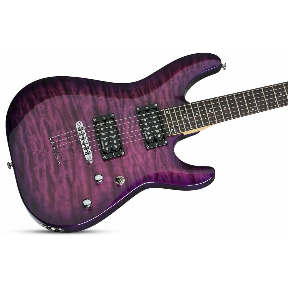 Schecter C-6 Plus elektromos gitár, fa, lila - eMAG.hu