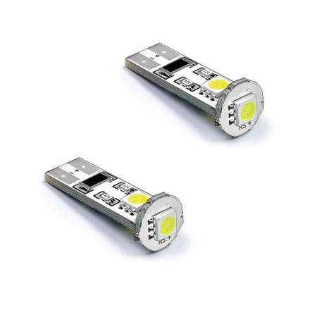 Set 2 becuri auto, Autoline, LED, T10, 12V, Gri - eMAG.ro