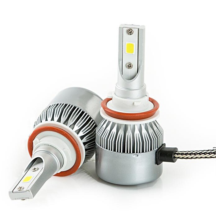 Set 2 LEDuri, 6000 lm, 6500 K, Argintiu - eMAG.ro