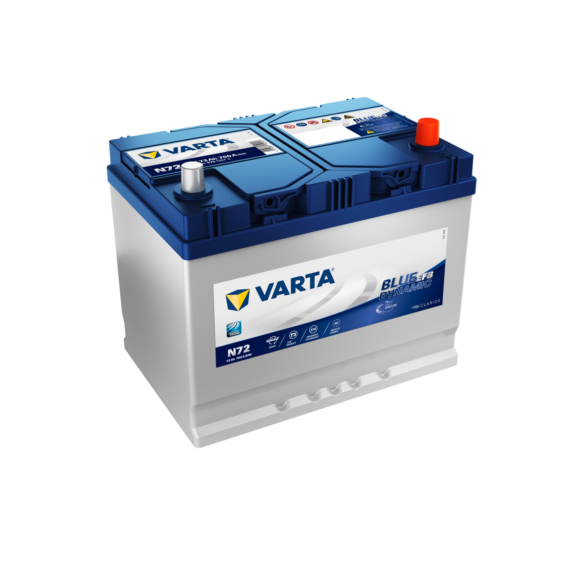 Acumulator auto vehicul comercial japonez VARTA 12V 72Ah/760A - eMAG.ro