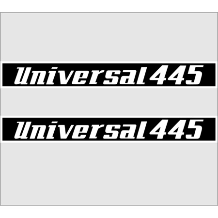 Set 2 stickere/Autocolante Tractor Universal 445, dedicate capota U-445 ...