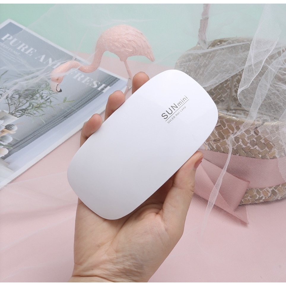 Mini lampa UV, Sun, 15x8x3cm, Alb - eMAG.ro