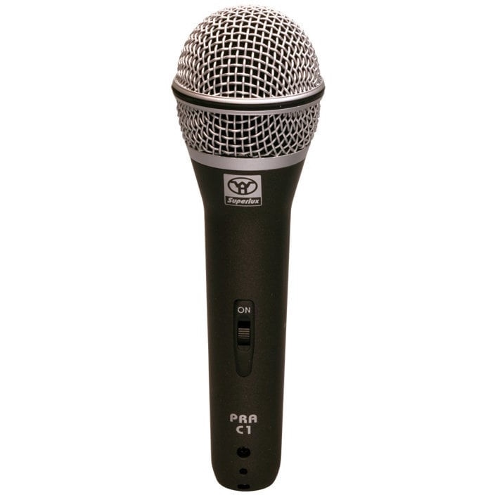 Microfon dinamic vocal, Superlux, Cardioid, 53x180mm, Gri - eMAG.ro