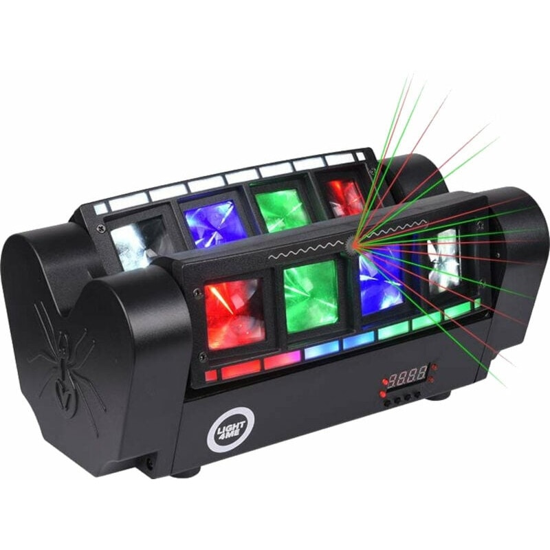 Spider Laser Strobe, Light4Me, RGBW, fekete - eMAG.hu