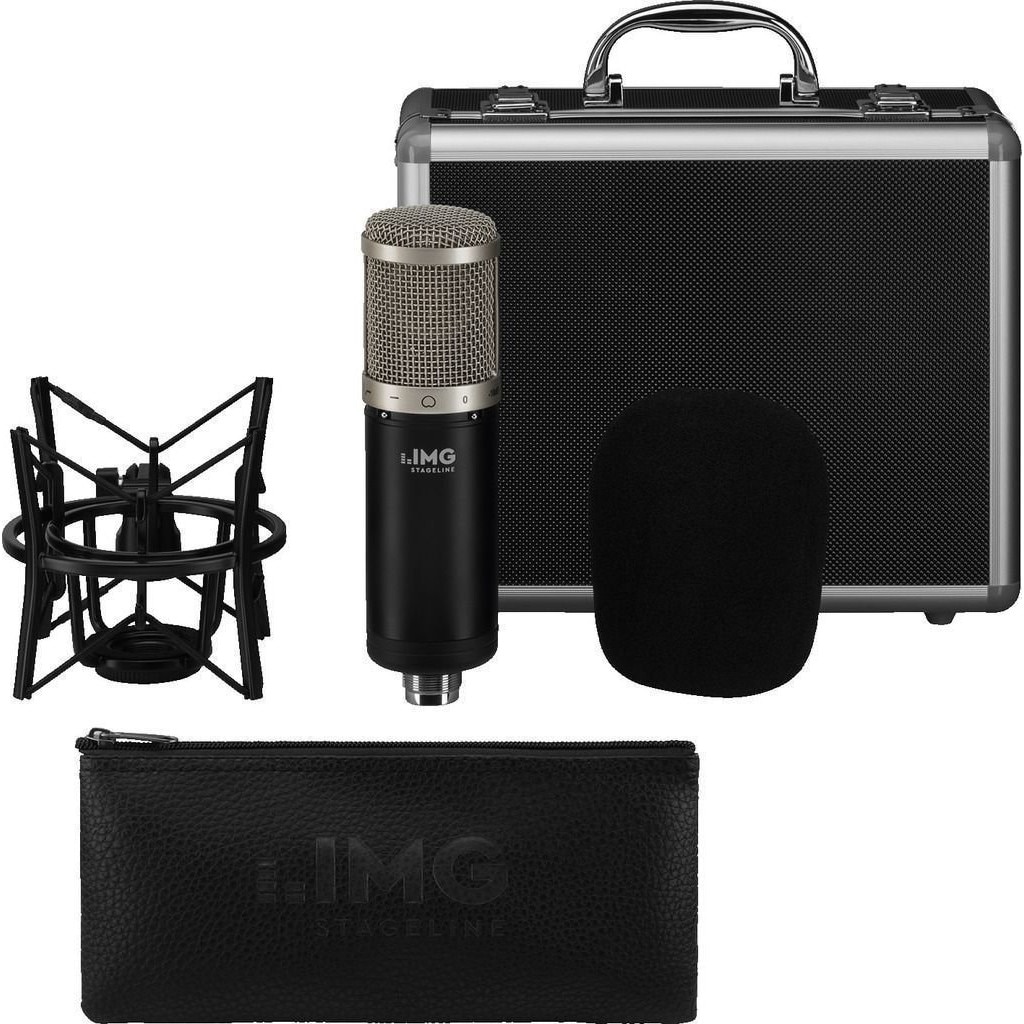 Microfon cu condensator Img Stage Line, ECMS-90, Metal, Argintiu/Negru ...
