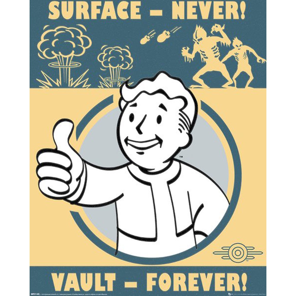 Poster Fallout, Vault Forever, 91.5x61 - eMAG.ro