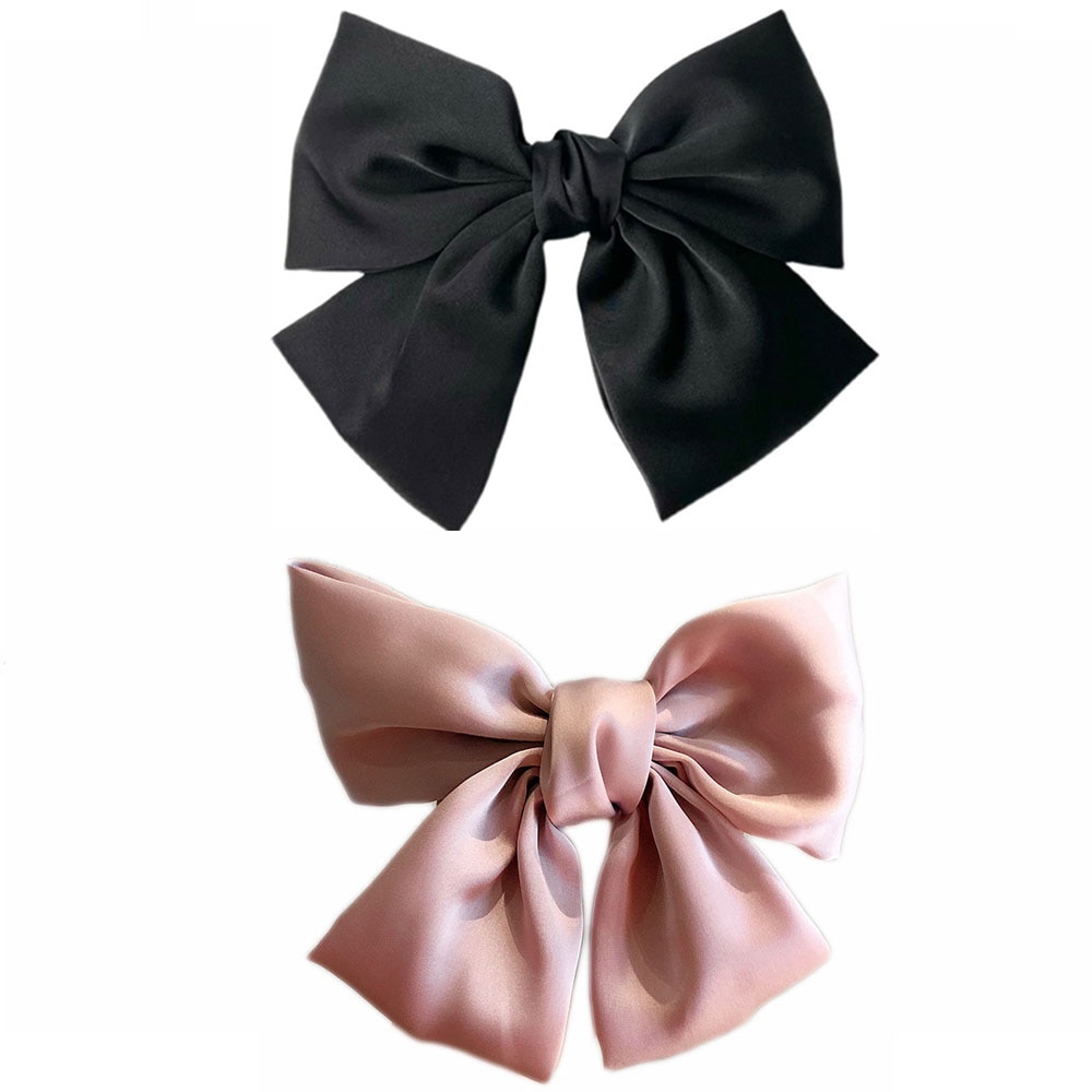 Set 2 Clama de par, Roz/Negru - eMAG.ro