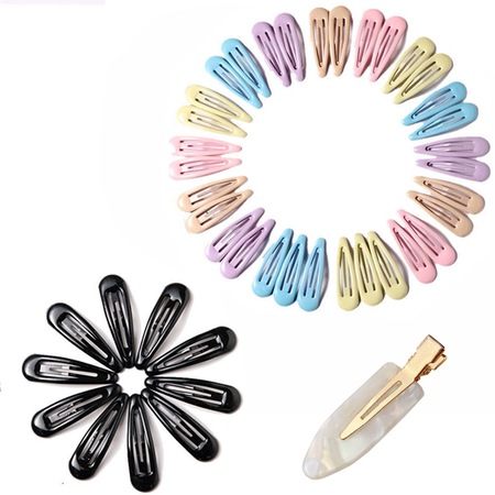 Set 41 cleme de par, Metal, 5 cm/6cm, Multicolor - eMAG.ro