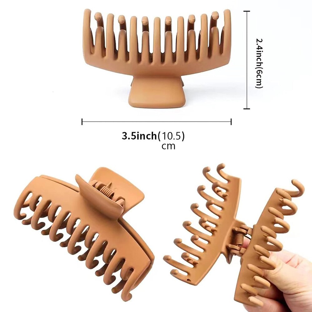 Set 9 clame de par, Plastic, 10.5cm/6cm, Multicolor - eMAG.ro