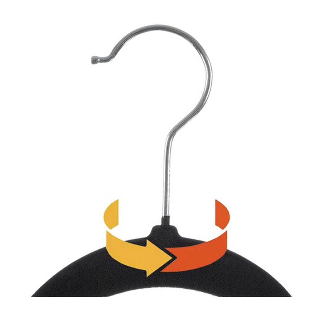 Set 20 Umerase Antiderapante, Catifea, Carlig Rotativ, Negru - eMAG.ro