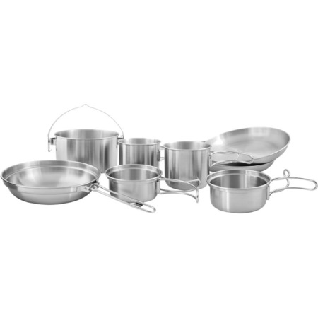 Set vesela camping, Tatonka, Inox, 1.6 l, Argintiu - eMAG.ro