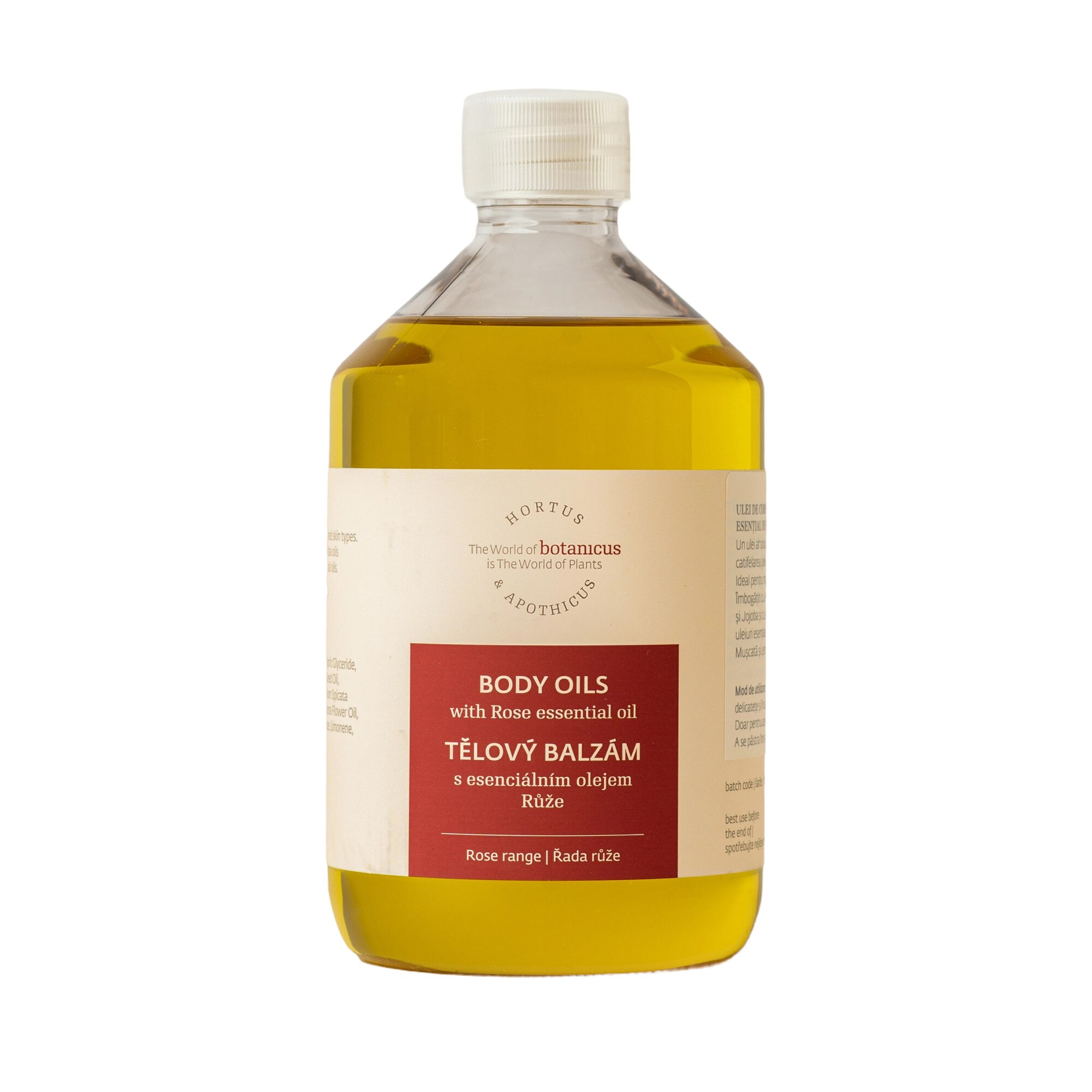 Ulei de corp cu ulei esential de Trandafir, Botanicus, 500ml - eMAG.ro