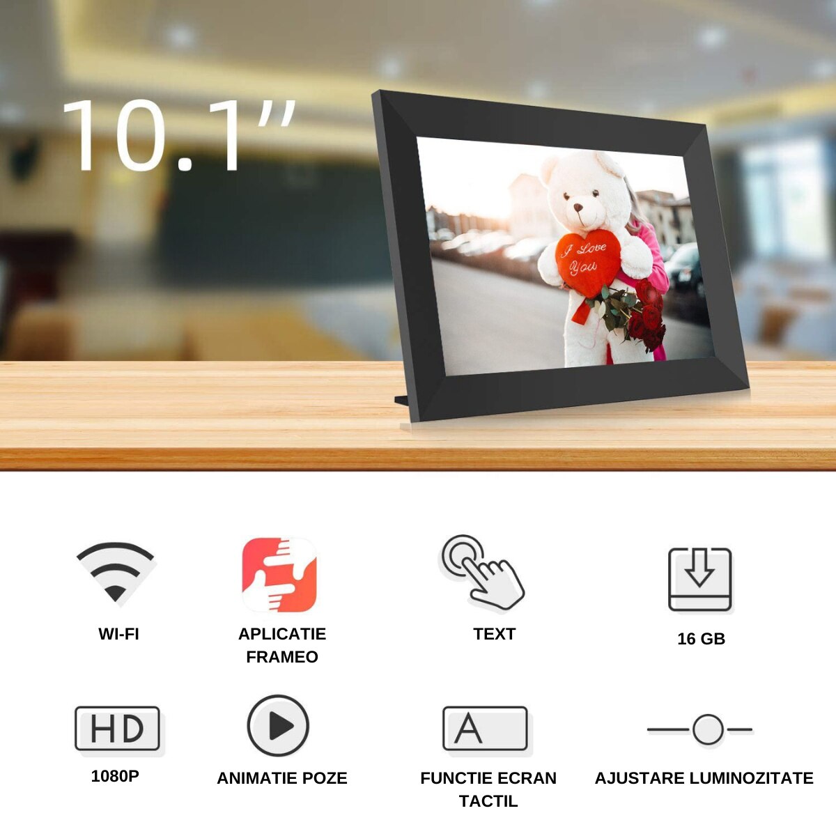 Rama foto digitala, 10.1 inch - eMAG.ro