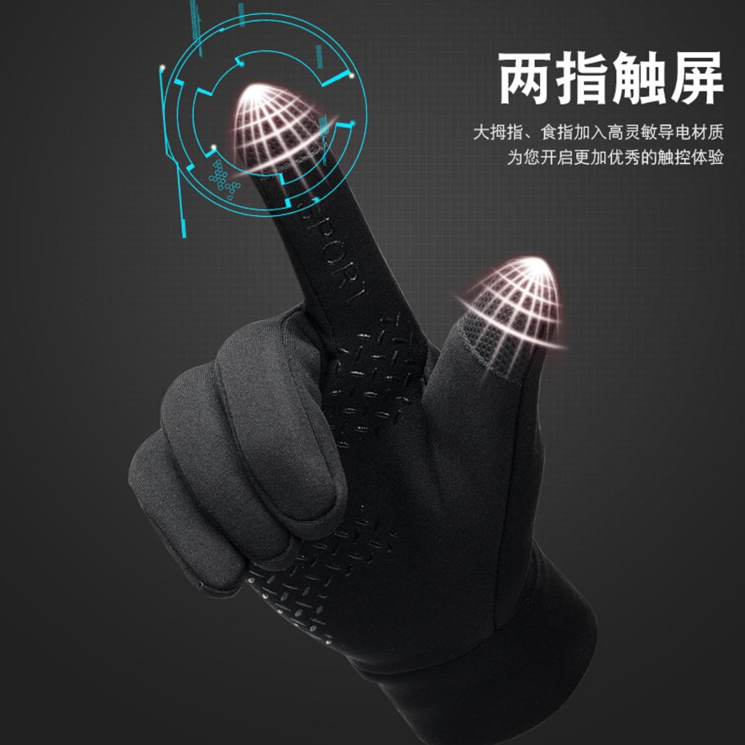 Manusi calduroase de iarna, Zola®, functie touchscreen pentru degetul ...