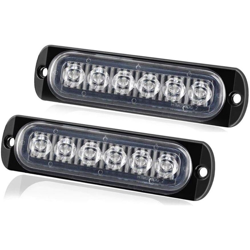 Set 2 lampe auto LED, Jormftte, Aluminiu, 12-24 V, 333 mA, Negru ...