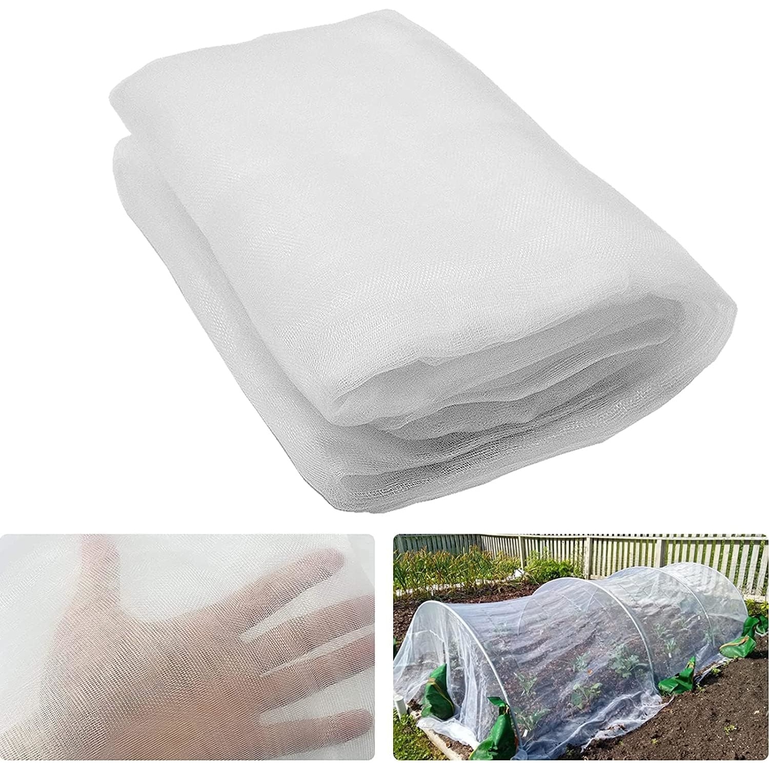 Protectie Anti-Insecte pentru gradina, Iongziming, Polietilena, Alb ...