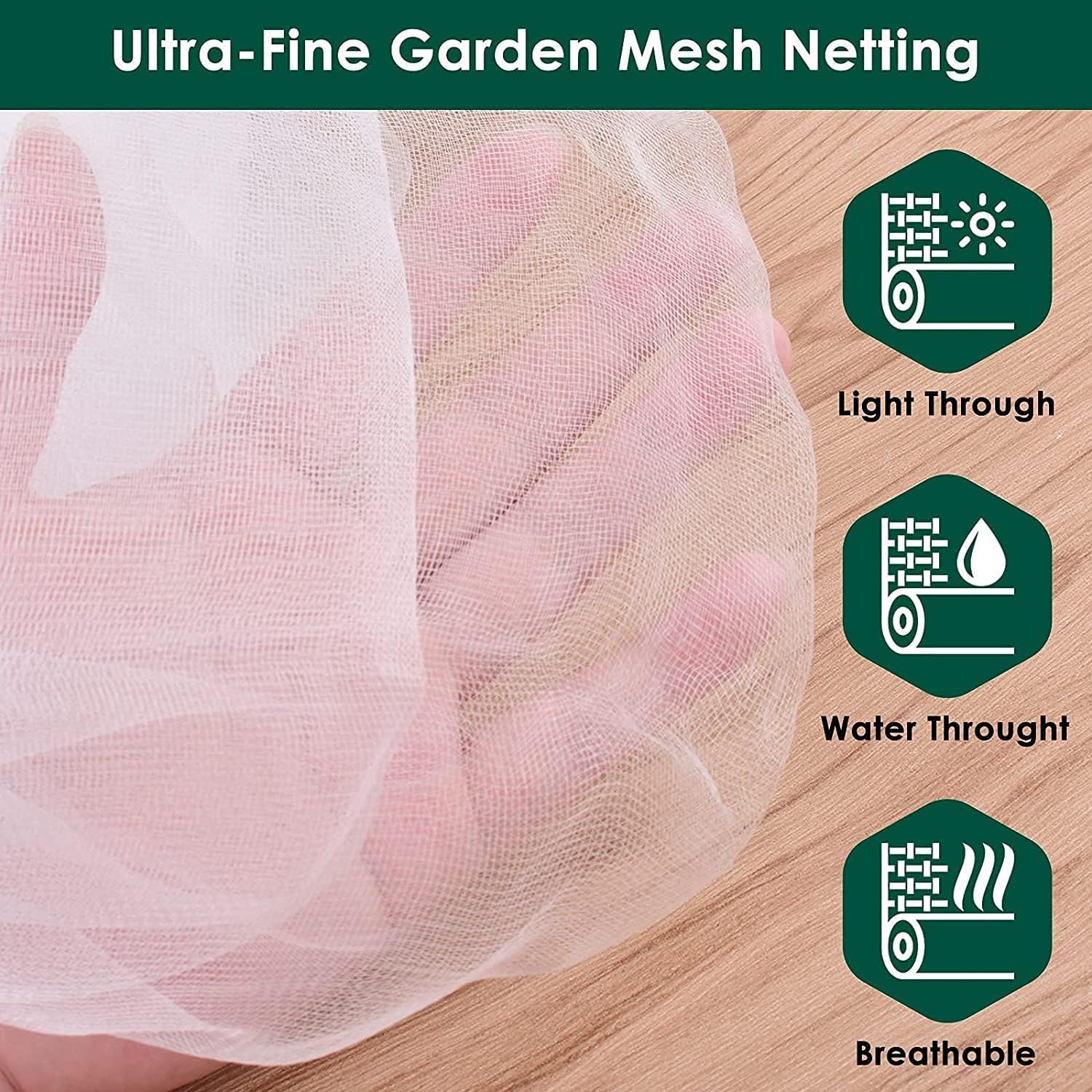 Protectie Anti-Insecte pentru gradina, Iongziming, Polietilena, Alb ...