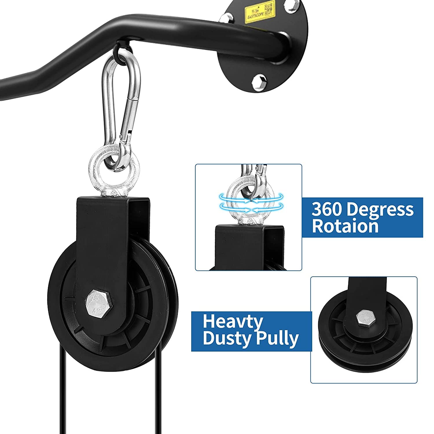 Set 2 roti de tragere pentru sistem scripete/echipamente sala, Jormftte ...