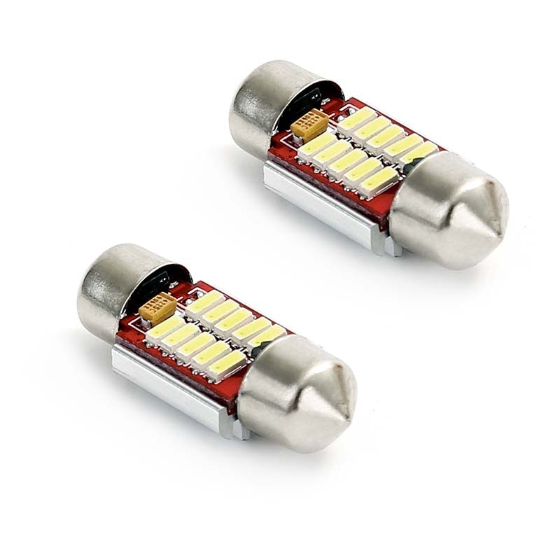 Set 2 becuri auto, Autoline, 12-24V, Argintiu - eMAG.ro