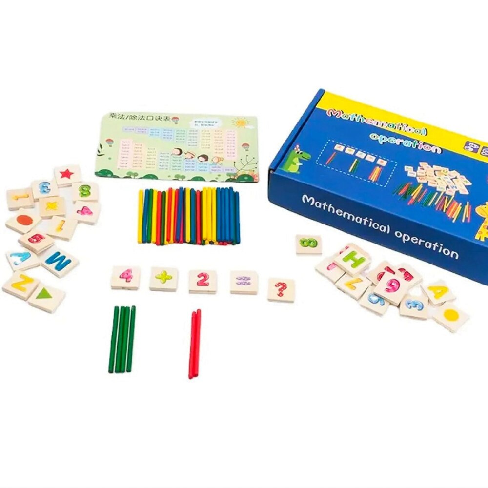 Joc educativ matematic cu numere Montessori, litere si bete, Onore ...