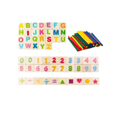 Joc educativ matematic cu numere Montessori, litere si bete, Onore ...