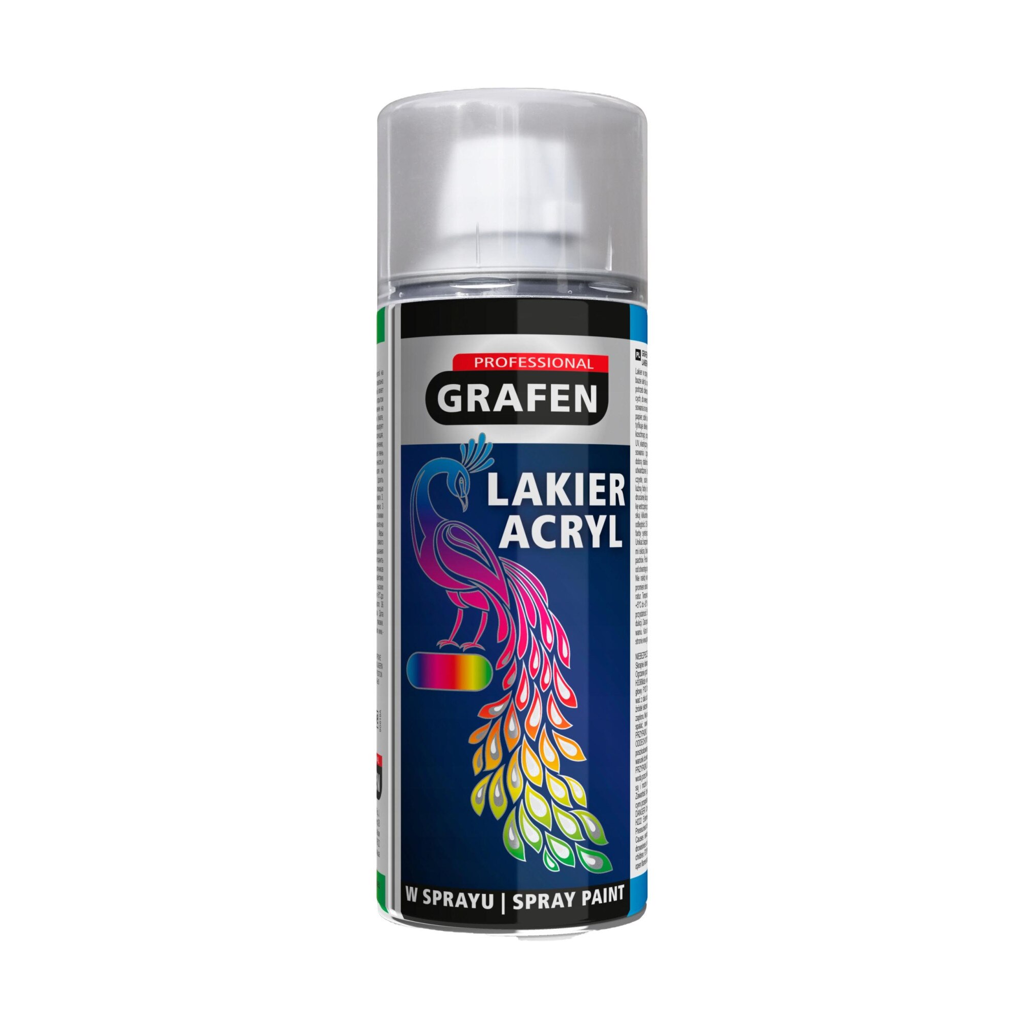 Spray lac acrilic, Grafen, Negru lucios 9005 - eMAG.ro