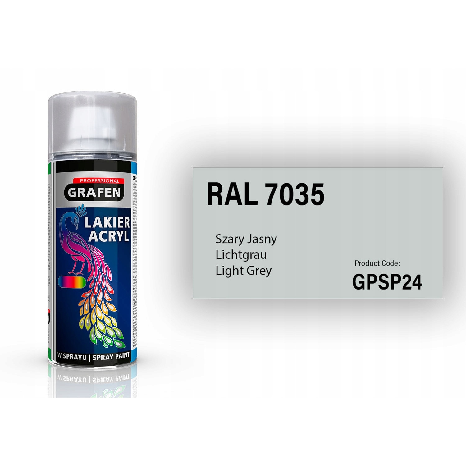 Spray lac acrilic, Grafen, Gri RAL 7035, 400 ml - eMAG.ro