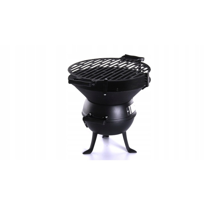 Gratar gradina, Fonta, 35 cm, Inaltime reglabila, Negru - eMAG.ro