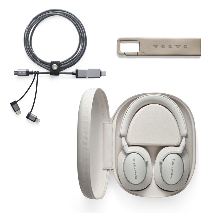 Set casti wireless/memorie USB/cablu date 3in1, Volvo/Bowers&Wilkins ...