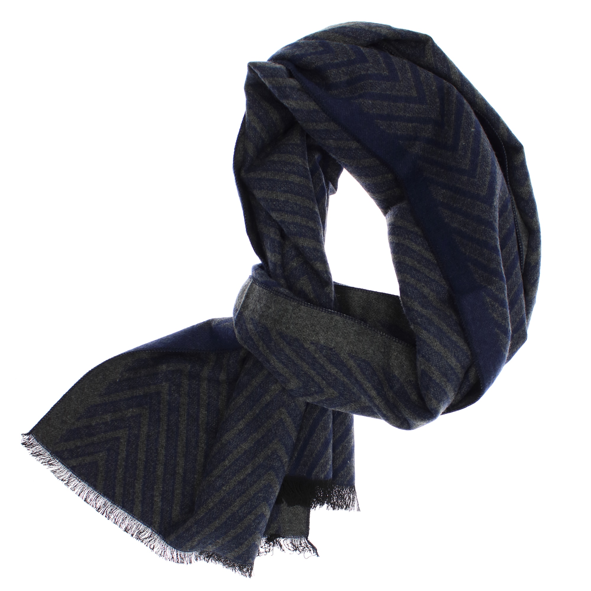 Esarfa barbati, din casmir / pashmina, 30 x 188 cm, model cu liniar ...