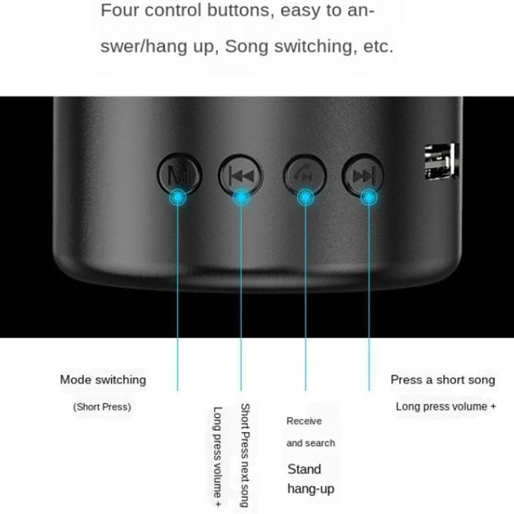 Mini Boxa Portabila Bluetooth, Design Compact, Sunet HD, SONORH®, Negru ...