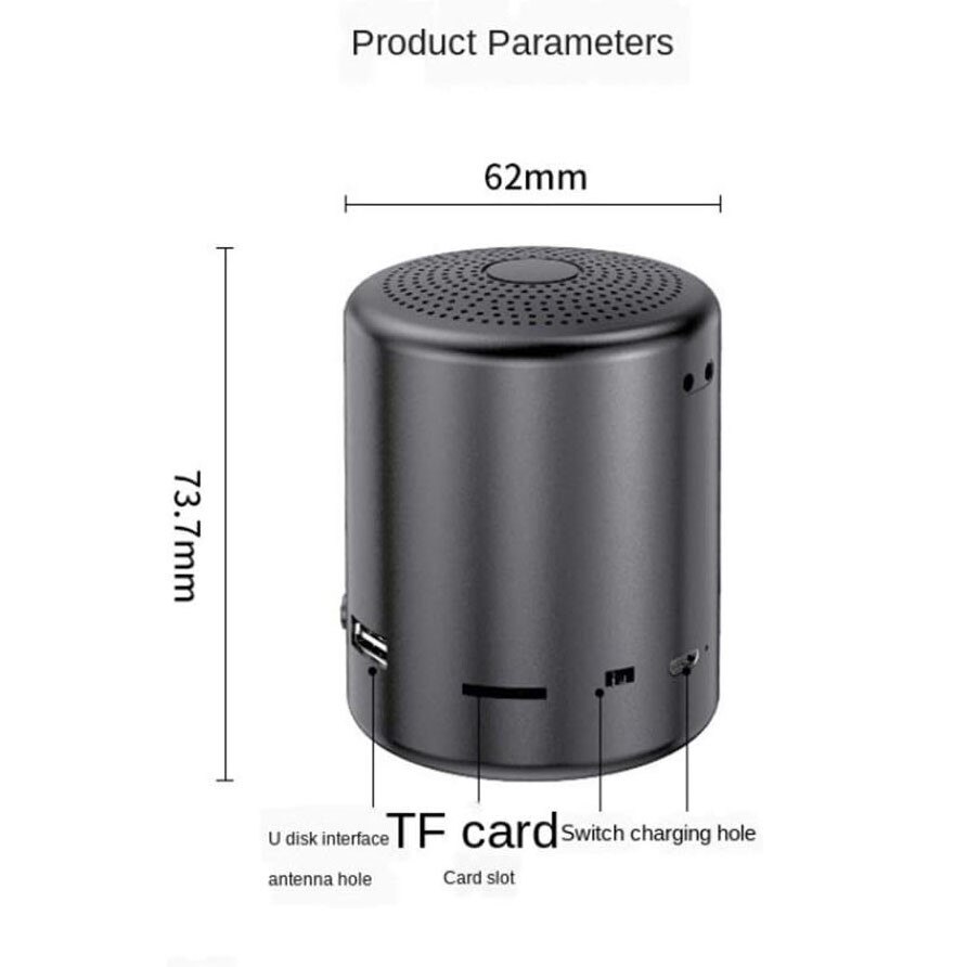 Mini Boxa Portabila Bluetooth, Design Compact, Sunet HD, SONORH®, Negru ...