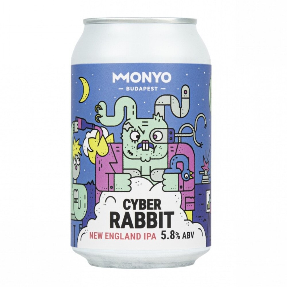 Bere NEIPA, Monyo, Cyber Rabbit, 0.33 l, 5.8% vol. alc - eMAG.ro