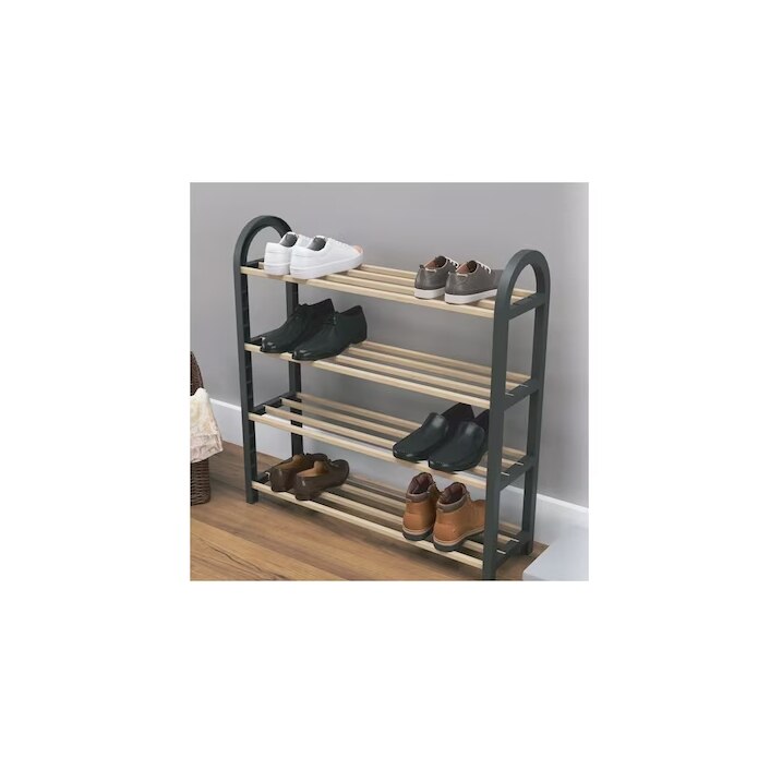 Suport Incaltaminte cu 4 Rafturi 64x18x64cm - eMAG.ro