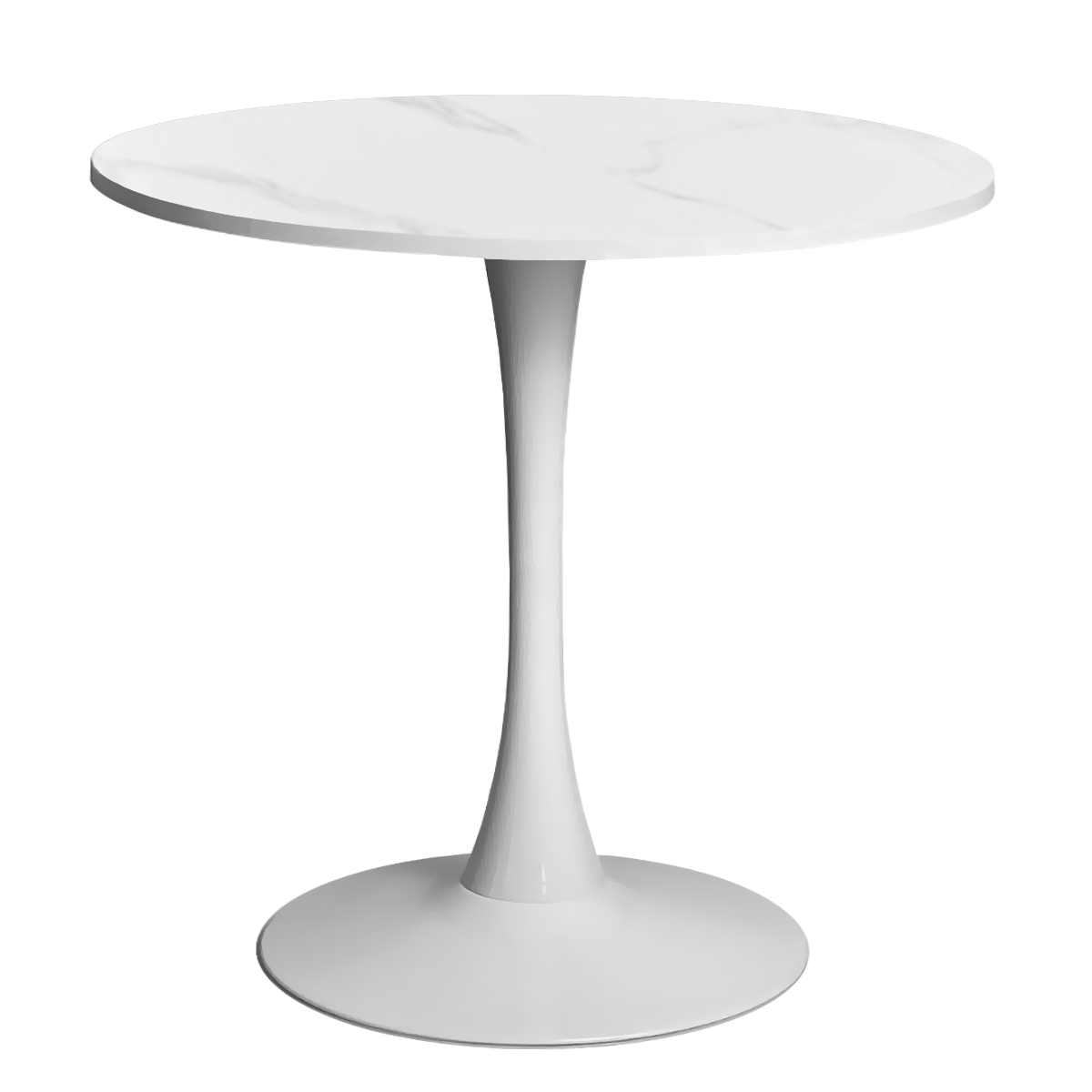 2HOME still Tulip kerek asztal, Fehér márvány, fix láb, 70 cm - eMAG.hu