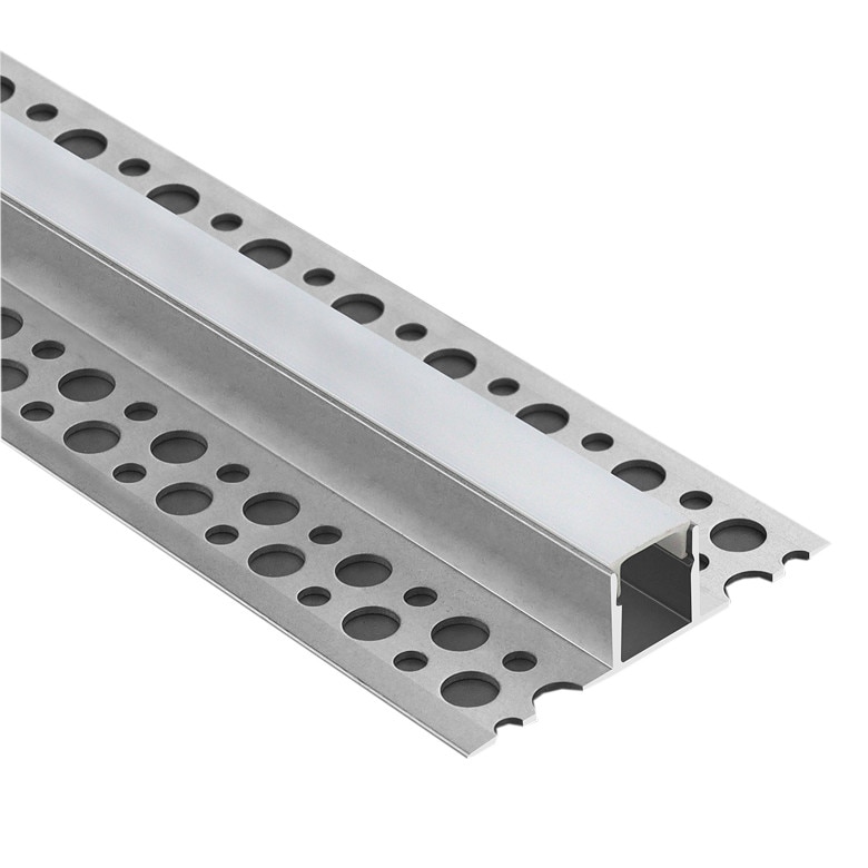 Profil LED aluminiu de rigips incastrat 2 metri, pentru benzi led, cu ...