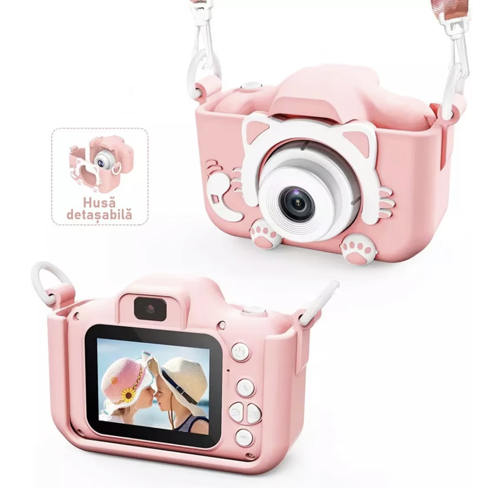 Camera foto copii, 32GB SD card 1080P HD, 23 milioane pixeli, 2.0 inch ...