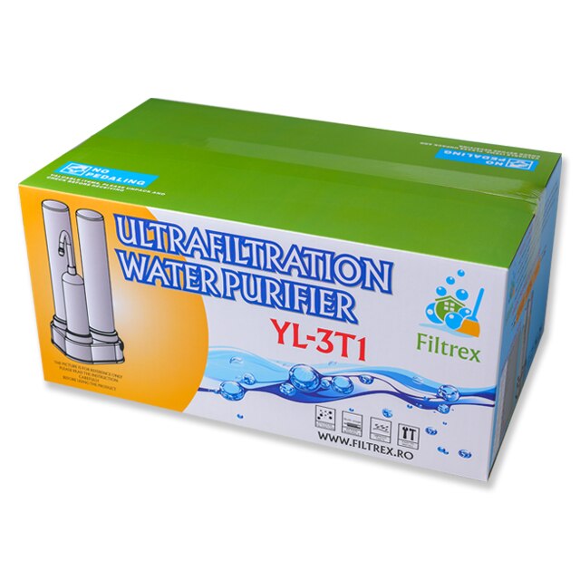 Sistem de filtrare apa Filtrex, purificator cu 3 etape din otel ...