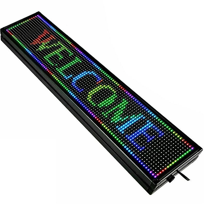 Reclama luminoasa LED SMD RGB 100x20 cm, PROCART, text, imagini ...