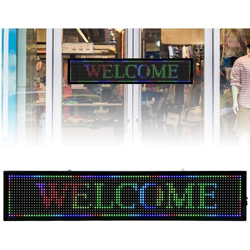 Reclama luminoasa LED SMD RGB 100x20 cm, PROCART, text, imagini ...