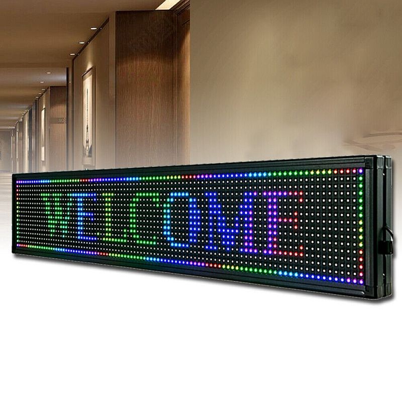 Reclama luminoasa LED SMD RGB 100x20 cm, PROCART, text, imagini ...