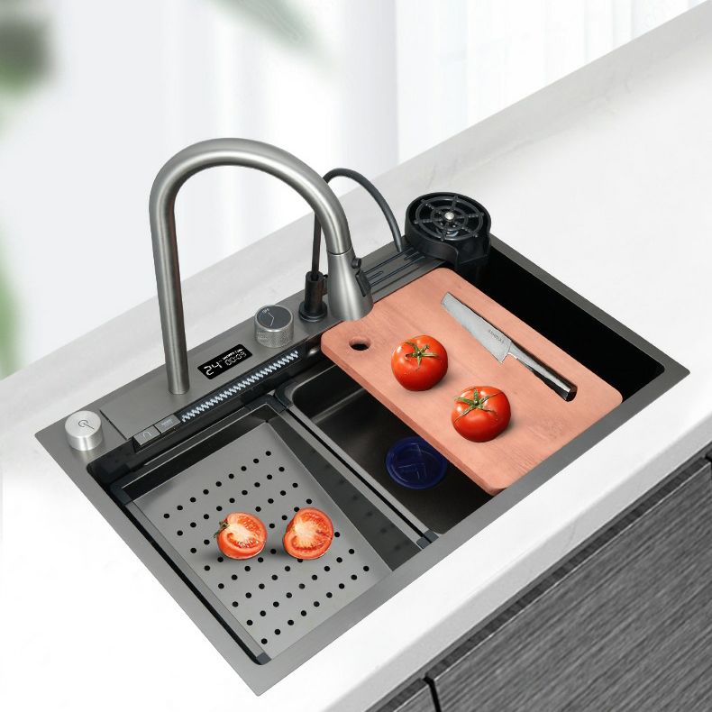 Chiuveta multifunctionala cu accesorii incluse, afisaj digital si ...