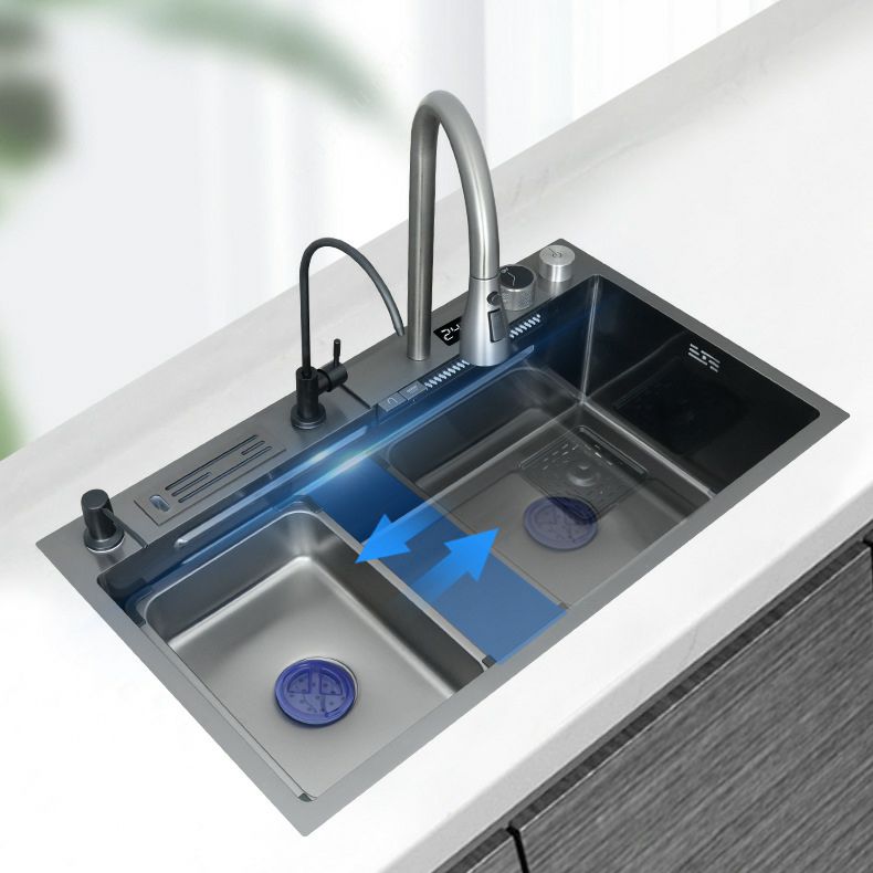 Chiuveta multifunctionala cu accesorii incluse, afisaj digital si ...