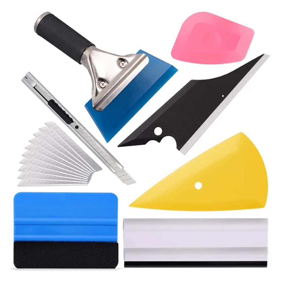 Set 8 accesorii profesionale folie auto, AllizBan, folie geamuri, folie ...